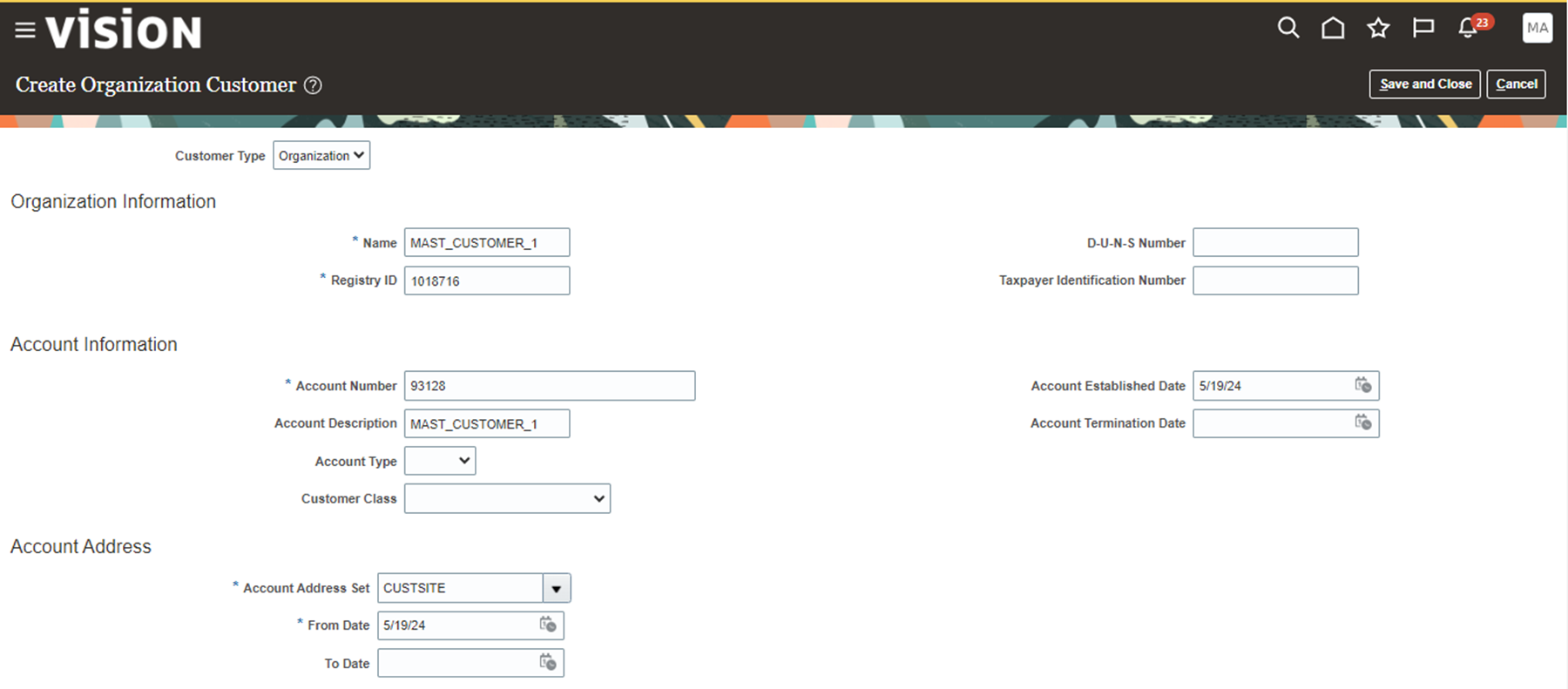 How To Create A Customer In Oracle Fusion Cloud My Techno Journal