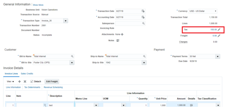 How to Create Tax Formula in Oracle Fusion Tax - My Techno Journal